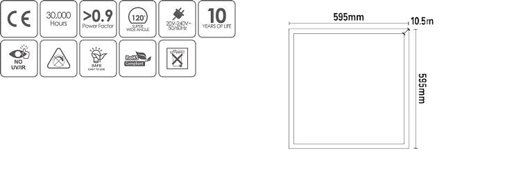 40W LED 3-Colors Square Panel Light - Omni Electrical & Lighting
