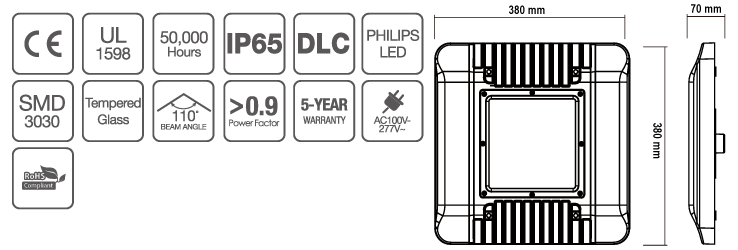 150W LED Area Light Light (LCP) - Omni Electrical & Lighting